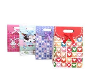 reusable shopping bag,bowknot shopping bag,paper gift bag