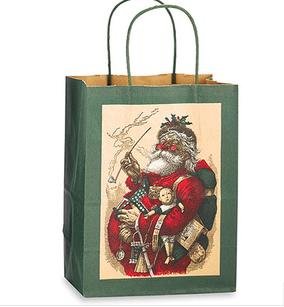 Beautiful Christmas Gift Bags,Paper Bag free shipping