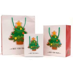 2014 new design christmas gift paper bag