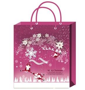 Christmas Gift Paper Bag/kraft paper/cardboard shopping bag