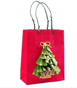 Christmas Gift Paper Bag/kraft paper/cardboard shopping bag