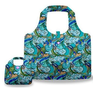 polyester shopping bag with logo print