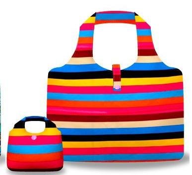 polyester shopping bag with logo print