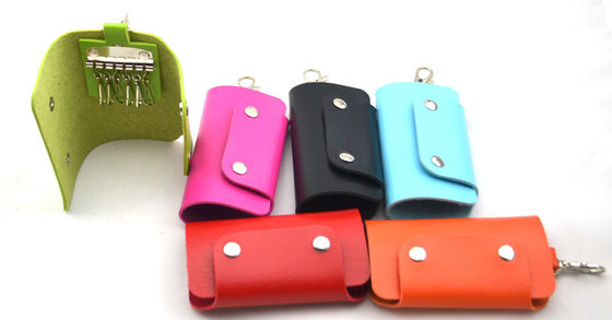 PU leather purse,  car  keychain purse