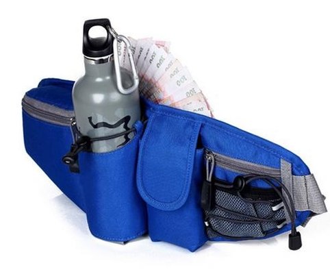 waterproof waist bum bag ，sports money running belt bags water bottle pouch pack