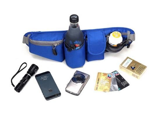 waterproof waist bum bag ，sports money running belt bags water bottle pouch pack