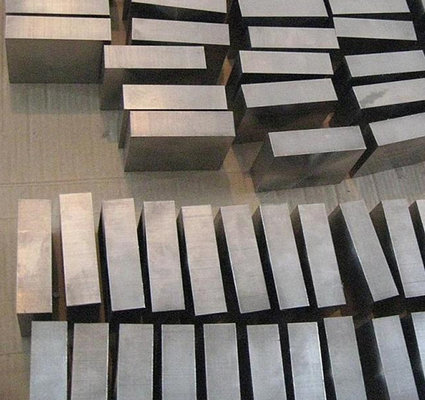 Grade 5 ti6al4v oblong titanium alloy bar flat square bar Titanium Alloy Bar silver colour