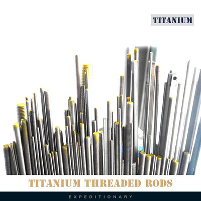 Titanium M2-M12 Fully threaded Silver rod manufacturer of titanium products from Baoji