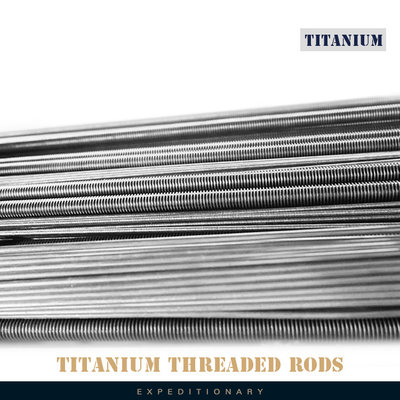 Titanium M2-M12 Fully threaded Silver rod manufacturer of titanium products from Baoji