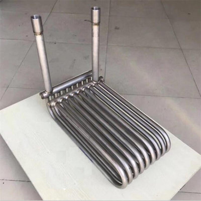 Hot sale Titanium coiled pipe tube in tube heat exchanger high quality silver