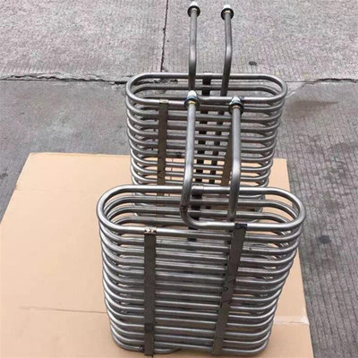 Hot sale Titanium coiled pipe tube in tube heat exchanger high quality silver