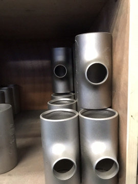 Titanium gr2 pipe fitting tee 8" dn 200 gr2 gr7 gr12 titanium/nickel pipe tee