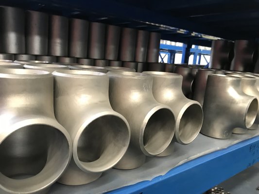 Hot sale Gr7 titanium tee for pipe fitting  Hot Sales Titanium pipe titanium equal tee The drawings custom