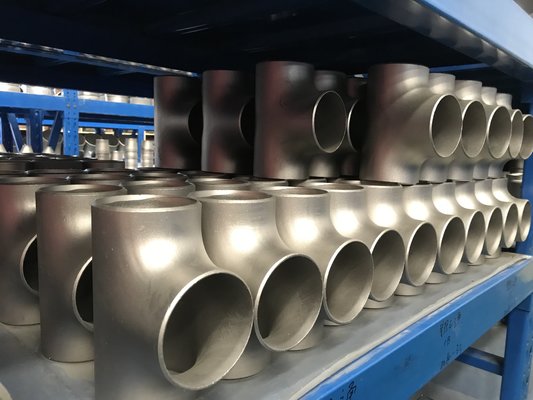 Hot sale Gr7 titanium tee for pipe fitting  Hot Sales Titanium pipe titanium equal tee The drawings custom