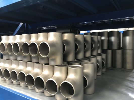 Ti alloy R50400/GR.2 schedule 40 titanium tee butt weld t shape pipe fittings