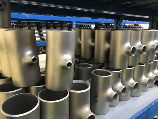 ASTM SB363 Grade 2 Titanium Reducing Tee EXW price ASME16.9 Gr2 TItanium Tee from China