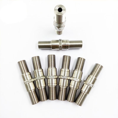 Industrial Stainless Steel Titanium Aluminum Plastic CNC Machine Parts silver