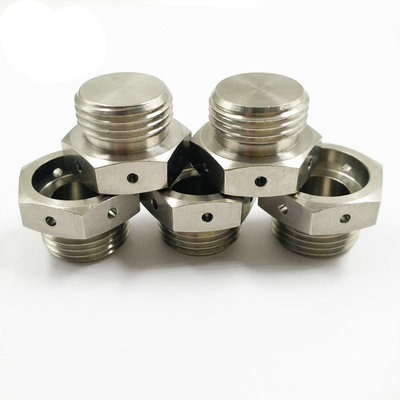 Industrial Stainless Steel Titanium Aluminum Plastic CNC Machine Parts silver