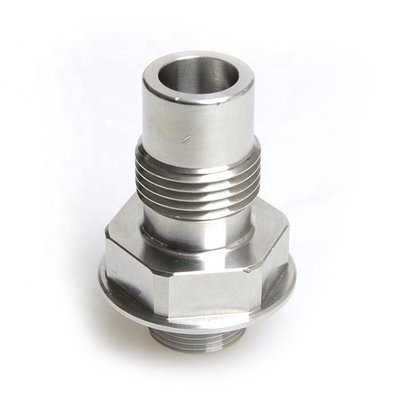 High-end Quality Custom High Precision CNC 4 Axis Machining Drilling Titanium Machinery Parts silver