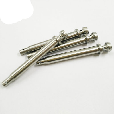 High-end Quality Custom High Precision CNC 4 Axis Machining Drilling Titanium Machinery Parts silver