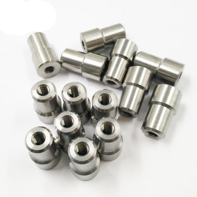 High-end Quality Custom High Precision CNC 4 Axis Machining Drilling Titanium Machinery Parts silver