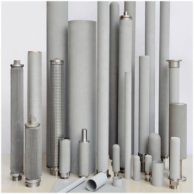 Porous sintered power metal filter for power plant  porous sintered filter cartridge titanium material