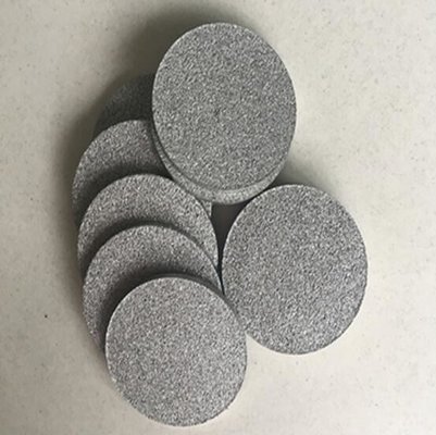 Titanium material foam sheet dia 25mm porous sintered titanium filter disk