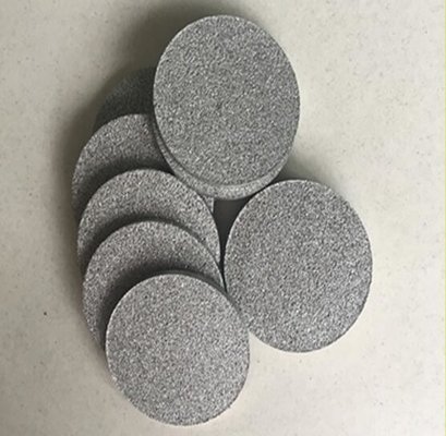 Titanium material foam sheet dia 25mm porous sintered titanium filter disk