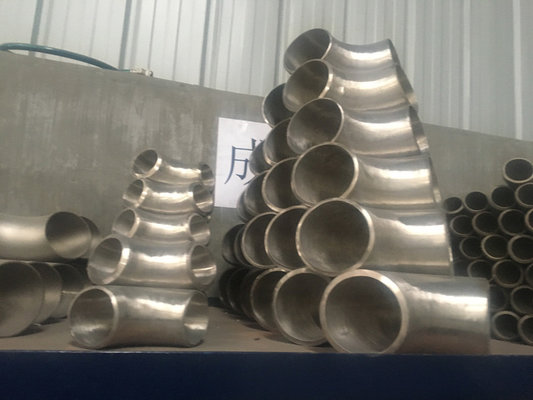 Factory price pipe fitting ASME B16.9 45, DN15-1200 NPS1/2''-48'' 90 degree GR2 titanium elbow