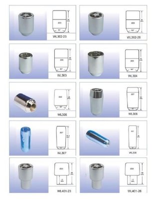 GR5 Titanium And Titanium Alloy Automotive Wheel/Lug Nuts for car