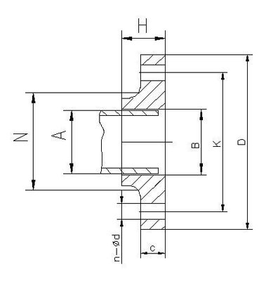 PN25 Butt welding Titanium flange Gr2 made in china with With Wide use Range