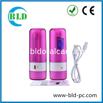 Rechargeable USB Charging Water Flosser Cordless 200ml Volume factory supply custom color,logo