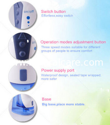 Electric Cordless Waterproof Rechargeable Adults/Children 220ml nasal irrigator with three Operation modes