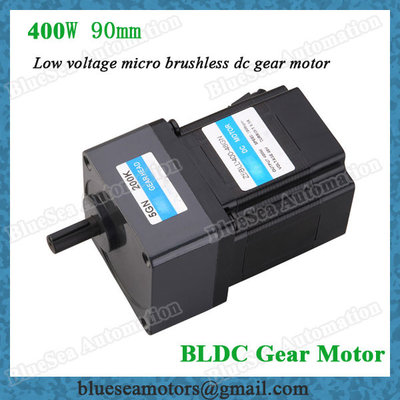 36V, 48V, 72V, 400W low voltage BLDC gear motor reduction ratio 5:1 brushless motor