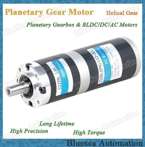 52mm 24V 40W, 60W Brushless DC gear Motor high torque effiency IE3