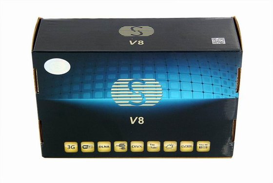 hd dvb set top box skybox S-V8 HD web tv hd for uk market .dvb-s2 dvb-t2