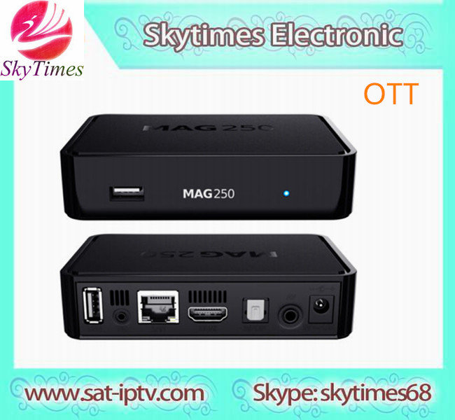 MAG 250 Best Selling Linux IPTV Box  OTT mag 250  European IPTV IPK mag250 Set Top Box Hot Arabic IPTV BOX