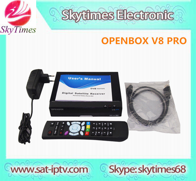 Openbox V8 Pro Satellite Receiver Twins Tuner DVB-S2 + DVB-C / DVB-T2 Support Cccam Newcamd Youtube Biss Key WEB TV VOD