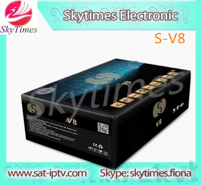 Christmas present Ali receiver HD skybox S-V8 TV BOX free IPTV channels