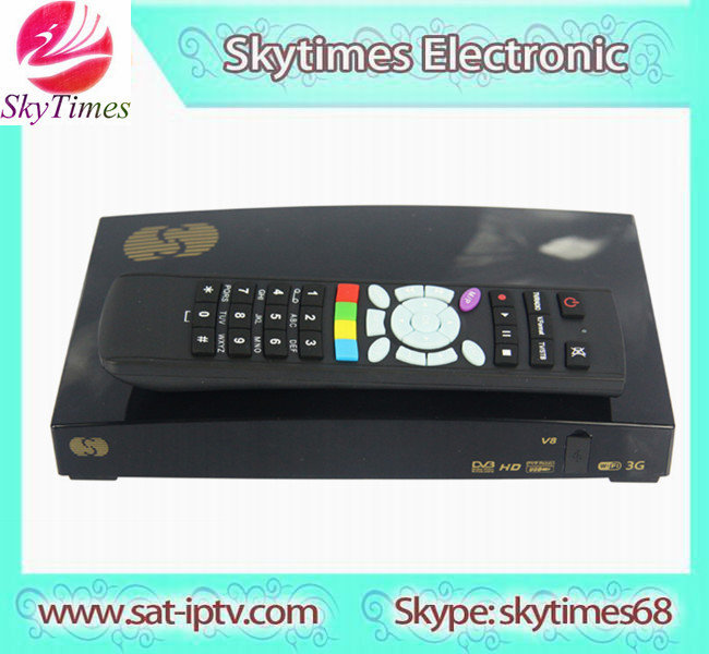 2015 original S V8 HD receiver support USB WIFI,YOUTUBE,YOUPORN,WEB TV