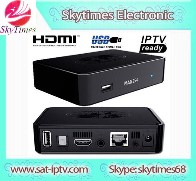 MAG 254 IPTV OTT Set Top Box Internet TV STB with Wifi Adapter MAG254