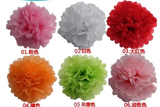 Party and Wedding Decorations Beautiful Wholesale Tissue Paper Poms
