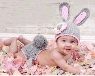 Grey Rabbit Lovely Newborn Baby Photography Props