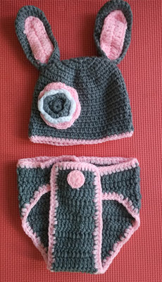 Grey Rabbit Lovely Newborn Baby Photography Props
