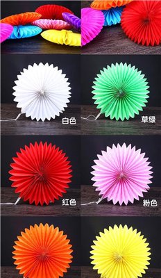 Assorted Colors Paper Fans Wholesale for Wedding Party Decoration