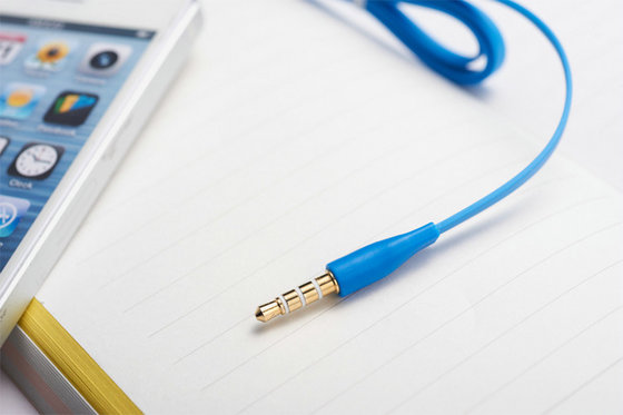 Blue Stereo Sports Earphone with Mic for music and call