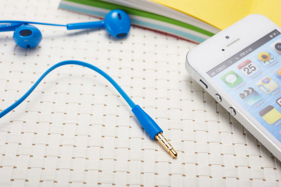 Blue Stereo Sports Earphone with Mic for music and call