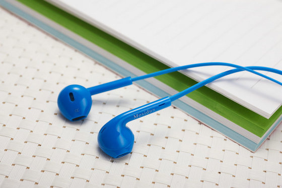 Blue Stereo Sports Earphone with Mic for music and call
