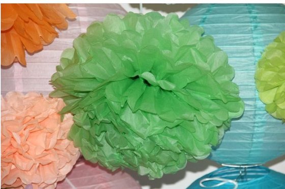 8" Yard Tissue Paper Pom Poms Flower Balls for Party Decoration Birthday Paper Decoration