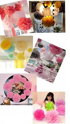 Wedding Decoration Crafts Party Home Supplies Car Decorative Tissue Paper Pom poms pompom